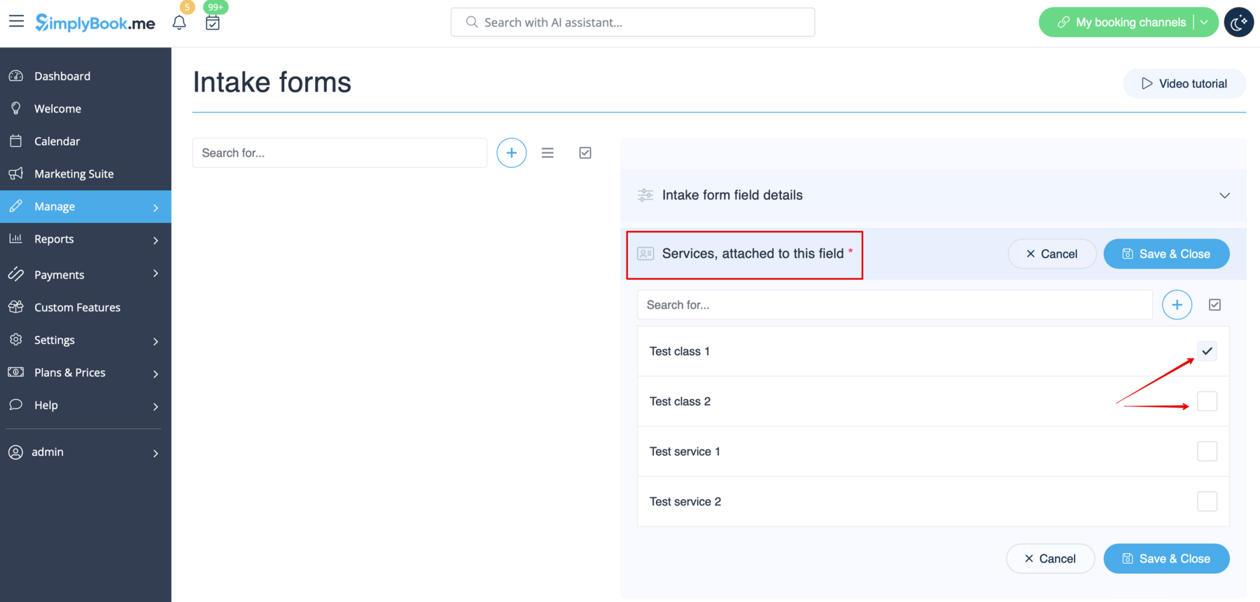 Intake Forms custom feature - Intake Forms custom feature - SimplyBook.me