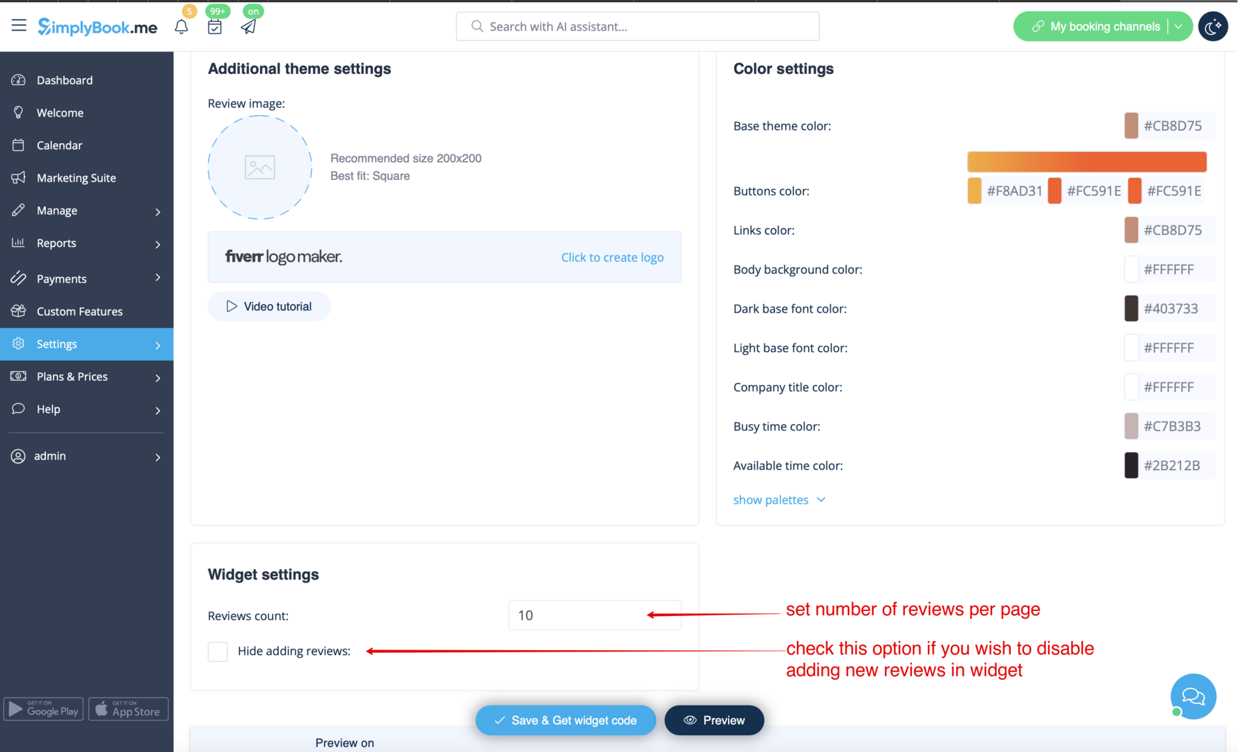 Widgets for your own website - Widgets for your own website - SimplyBook.me