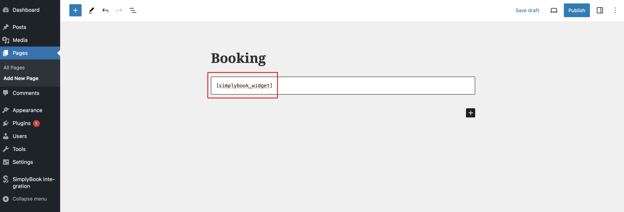 WordPress integration - WordPress plugin - SimplyBook.me