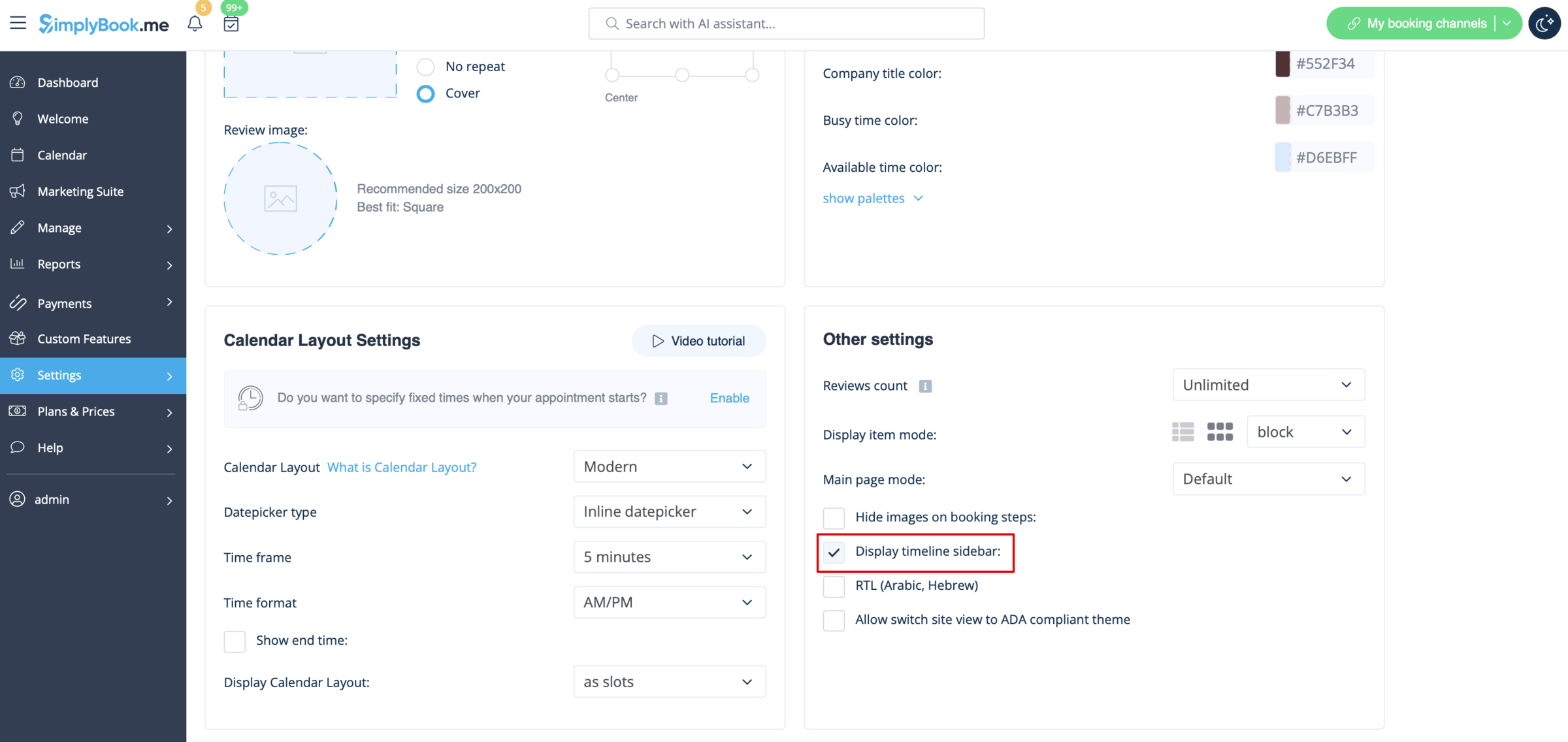 How to change the way time slots are shown - How to change the way time ...