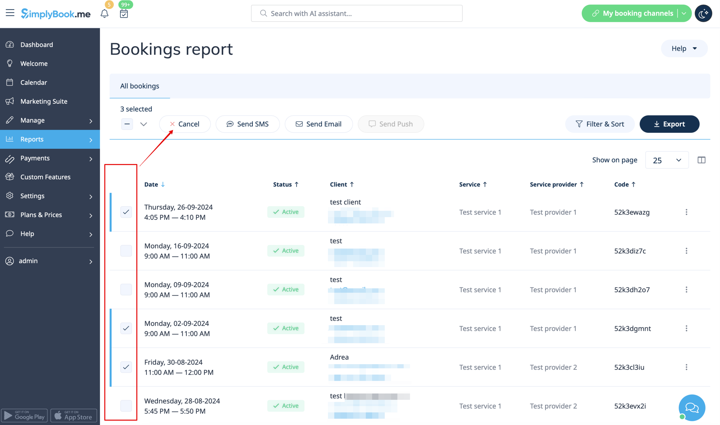 How to manage bookings - How to manage bookings - SimplyBook.me
