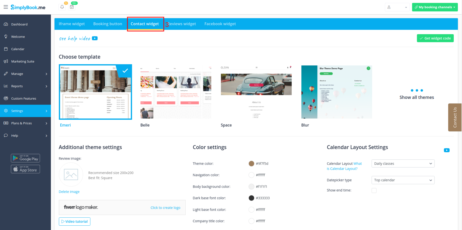 Widgets for your own website - Widgets for your own website - SimplyBook.me