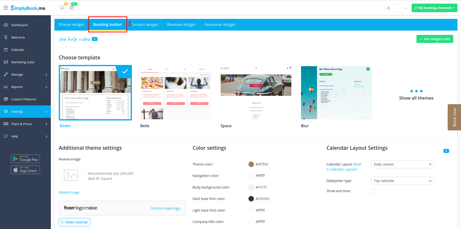 Widgets for your own website - Widgets for your own website - SimplyBook.me