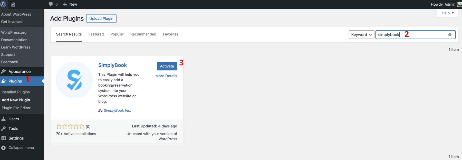 WordPress integration - WordPress plugin - SimplyBook.me